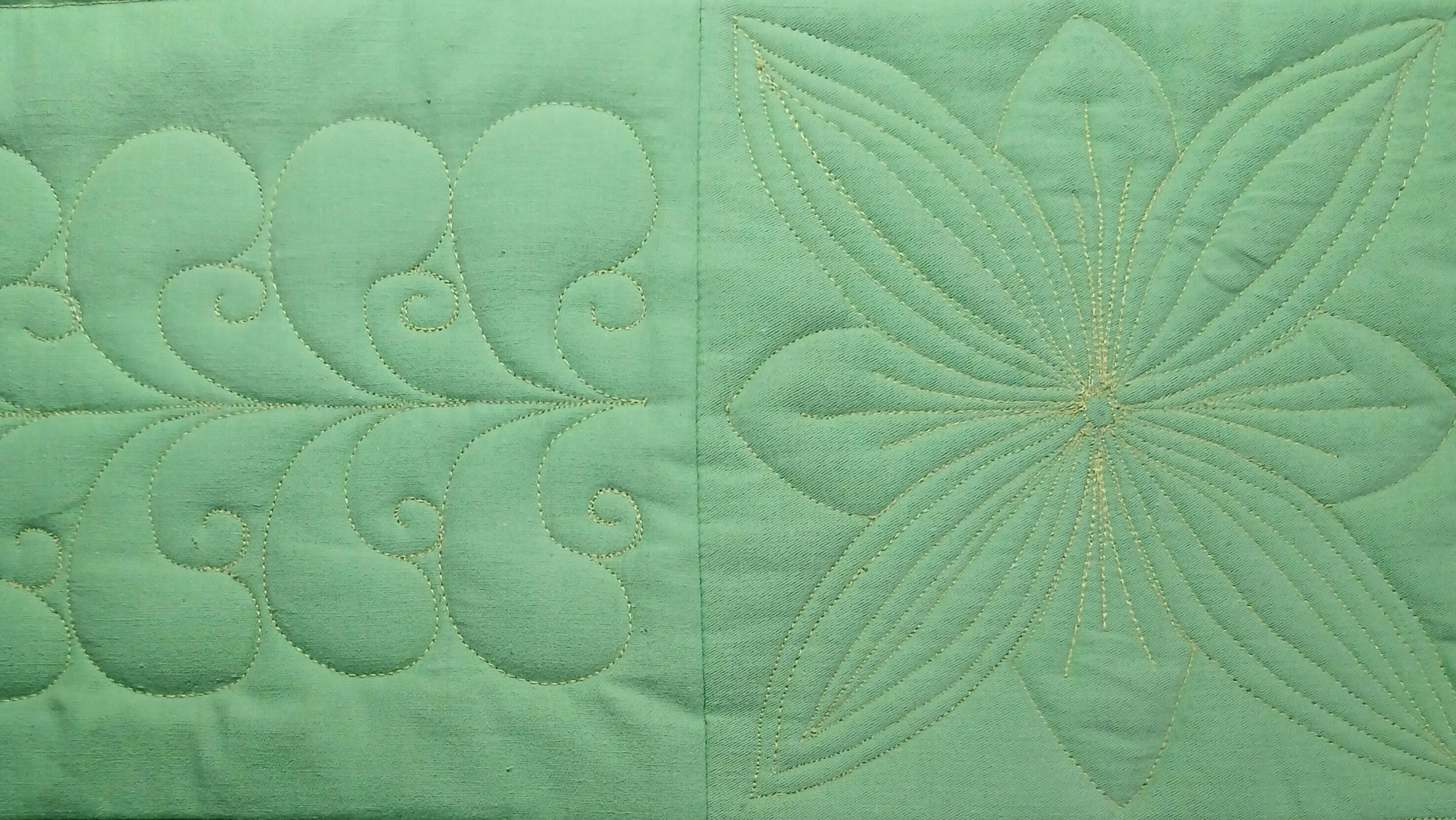 Художественная стежка каймы лоскутного одеяла!