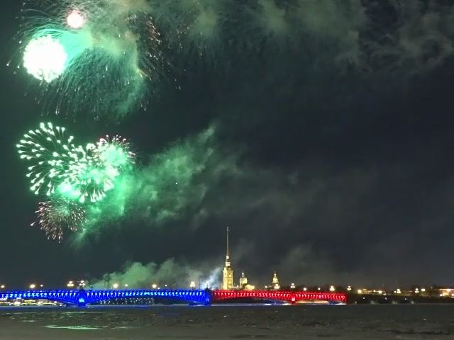 Петербург. Салют в честь Дня защитника Отечества 23.02.2025 г.