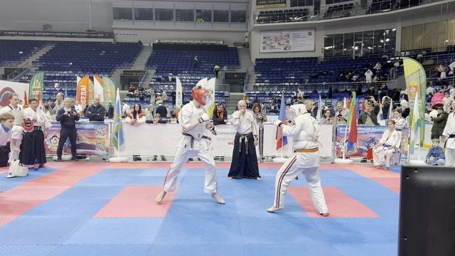 Кубок св. Николая Японского 23.02.2025 Петр Рыбас (красный шлем) 1 бой