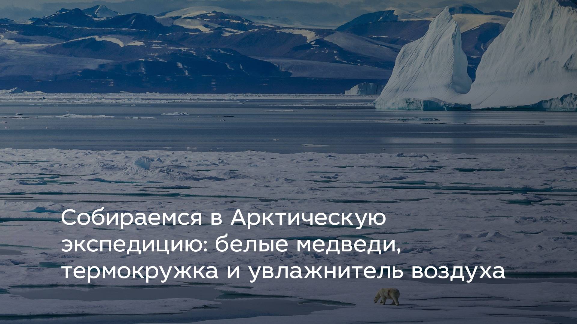 Собираемся в Арктическую экспедицию: белые медведи, термокружка и увлажнитель воздуха