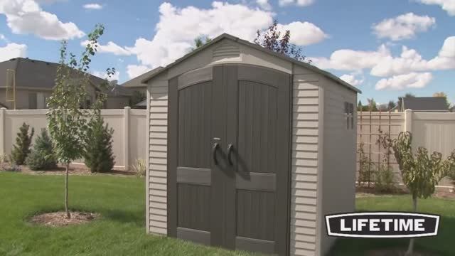 Пластиковый сарай LifeTime 7'x7'