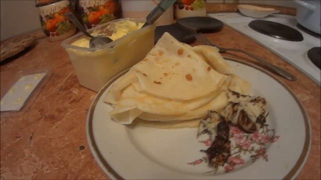 Мастер класс по выпечки блинов от Алисы и деда Саши