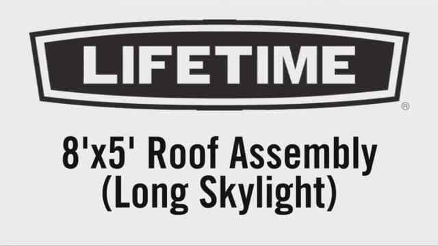 Инструкция по монтажу крыши пластикового сарая LifeTime 8'x5'