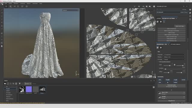 12/36 Курс Fashion creator. Текстурирование одежды в Substance Painter, кружево