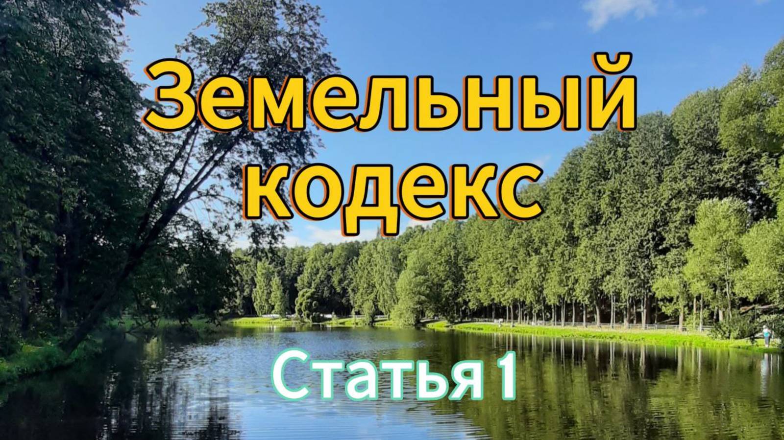 Земельный кодекс РФ. Статья 1. Основные принципы земельного законодательства( + текст)