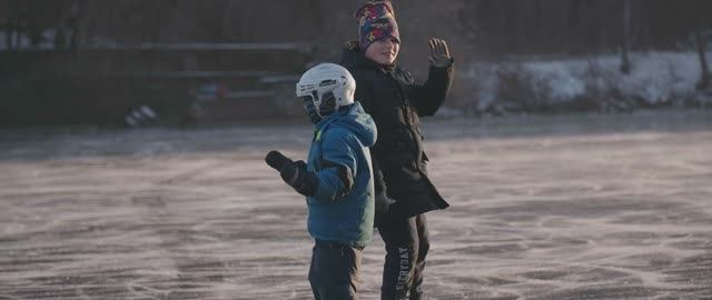 Каток на речке