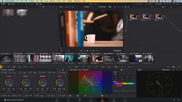 Как быстро создать идеальный цветовой контраст в Davinci Resolve