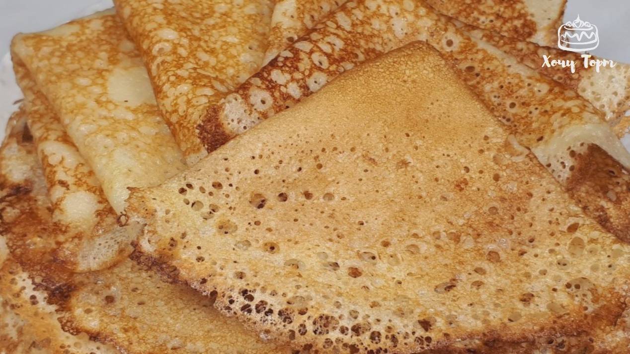Универсальные дрожжевые блинчики на молоке – тонкие и кружевные! 🥞 Подходят для любых начинок! 😋👍