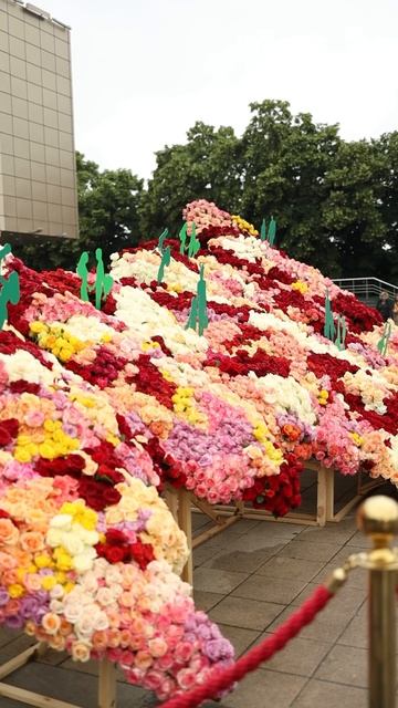 Карта России из живых цветов (2023). Флорист-дизайнер Иван Базин