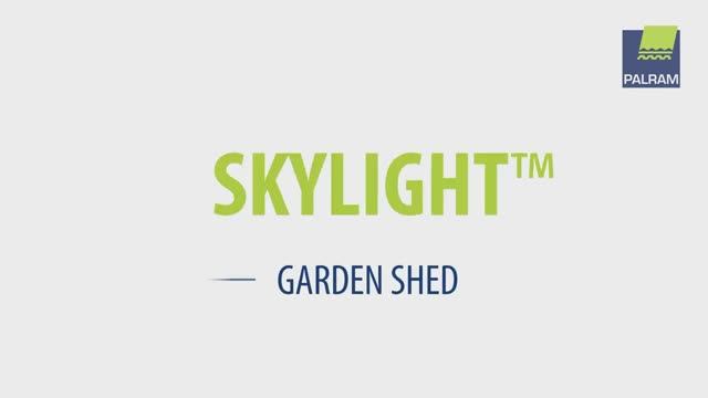 Монтаж сарая Palram SkyLight