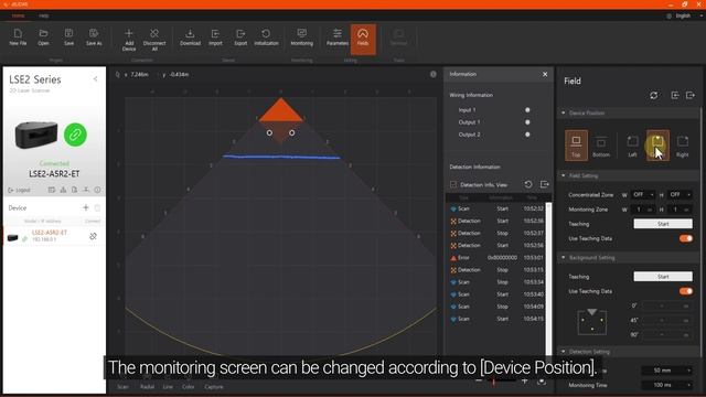 Учебник Autonics [Tutorial]: Общие сведения о Серии LSE2 (LiDAR)