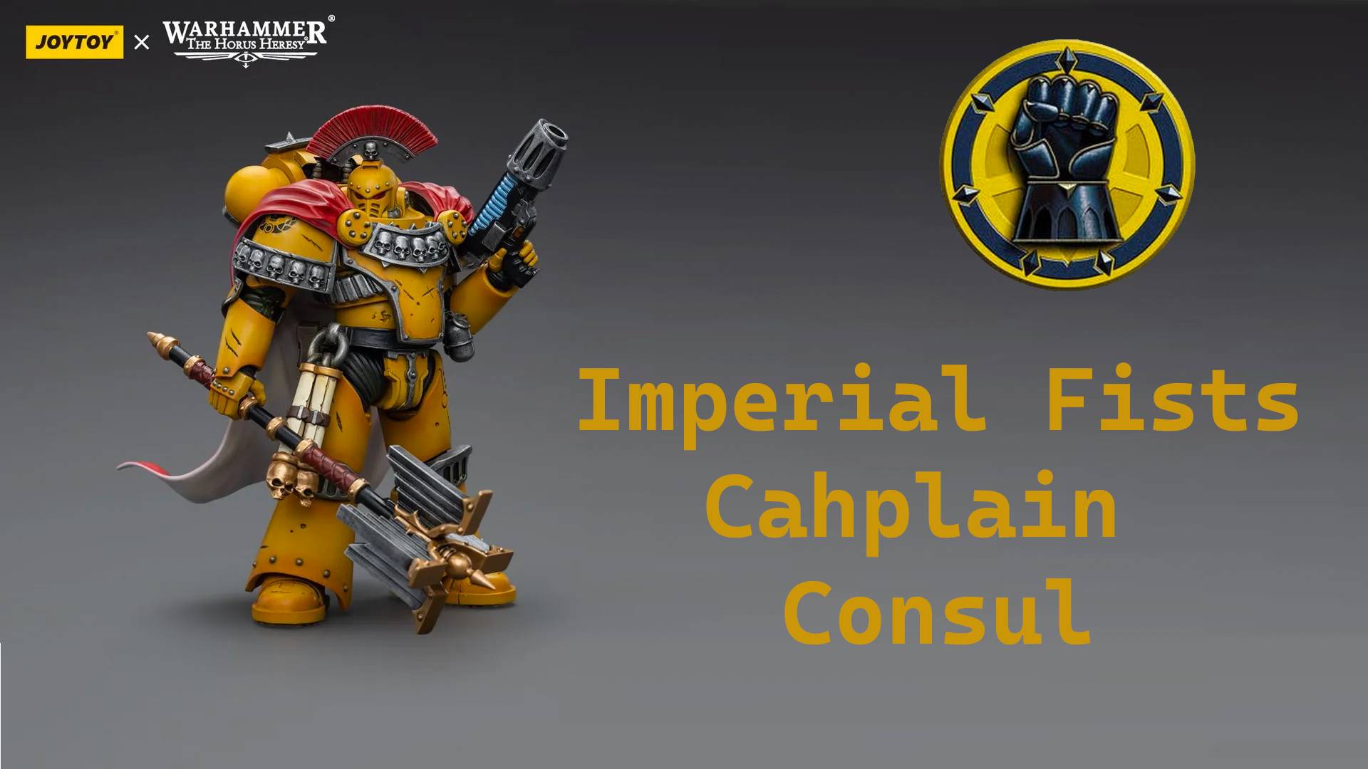 JOYTOY Warhammer 40k Imperial Fists Chaplain Consul Обзор
