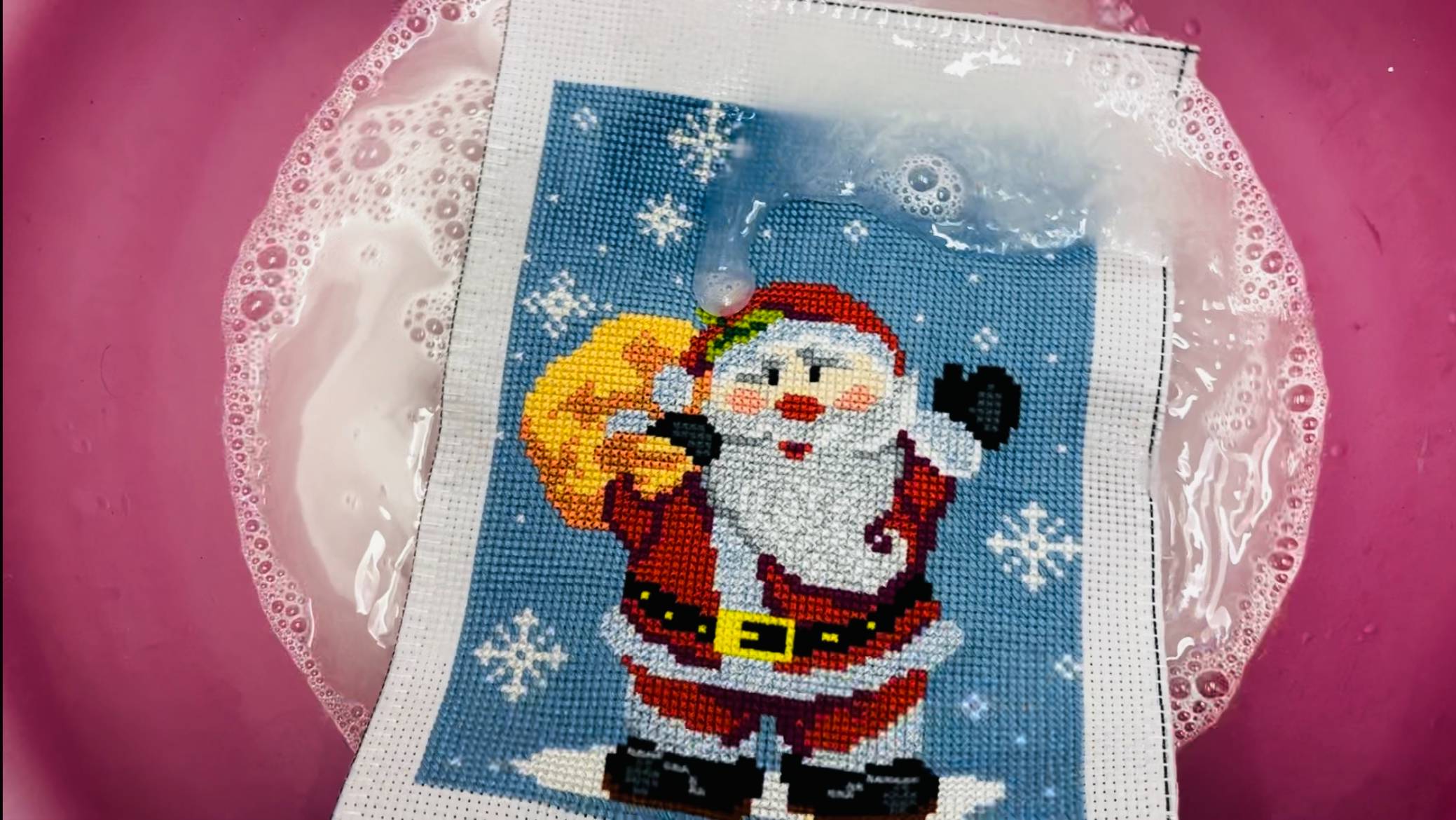 Вышивка Фикс Прайс Дед Мороз