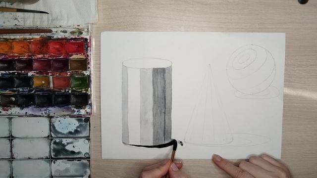 Как в живописи передать объём в предмете? Урок 1