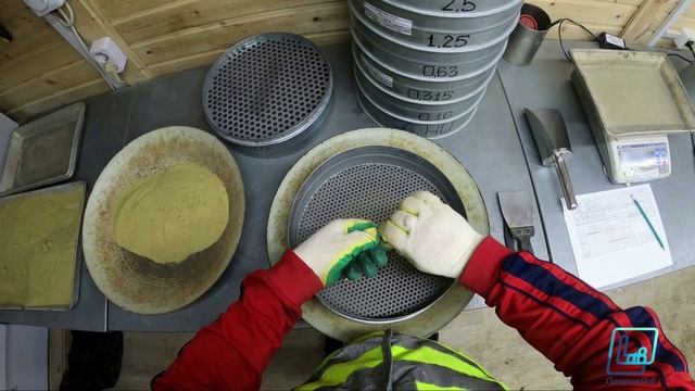 Определение зернового состава и модуля крупности песка по ГОСТ 8735