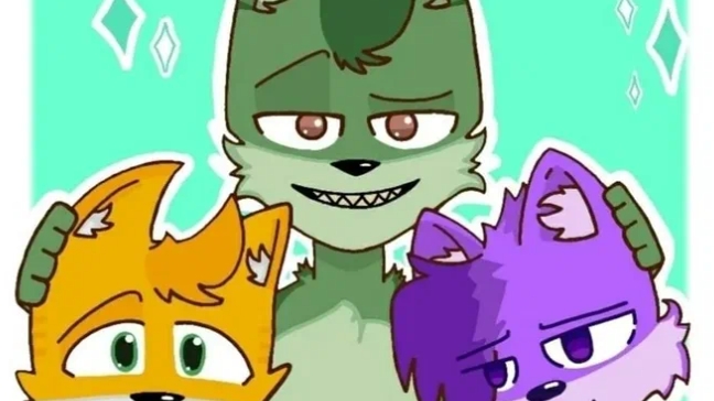 фиолетовый кот