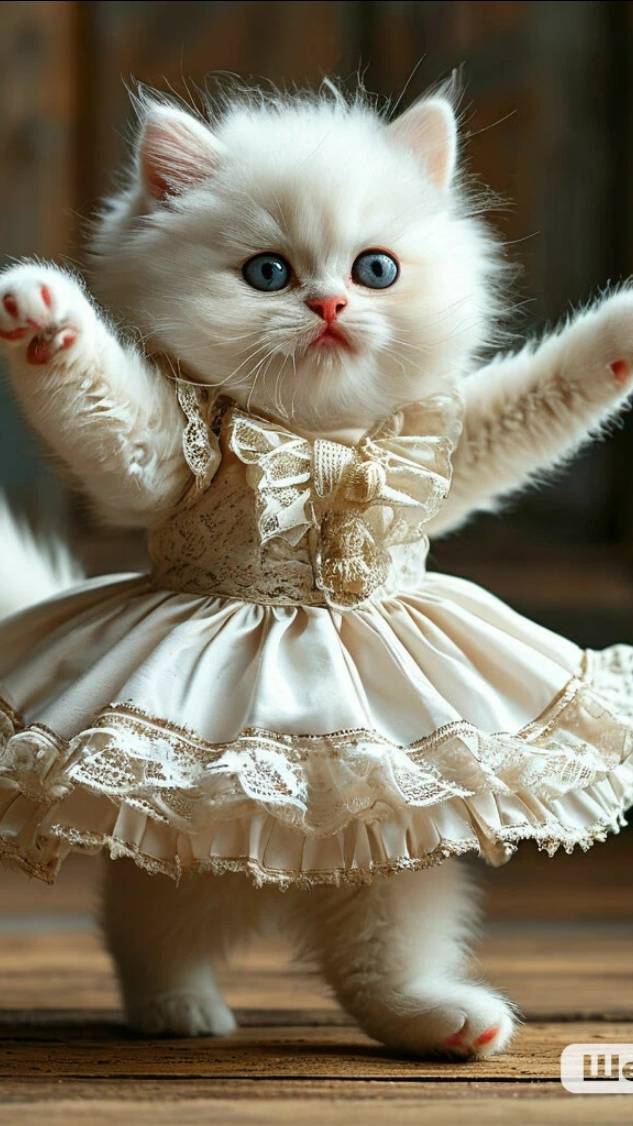 Танцующий котенок