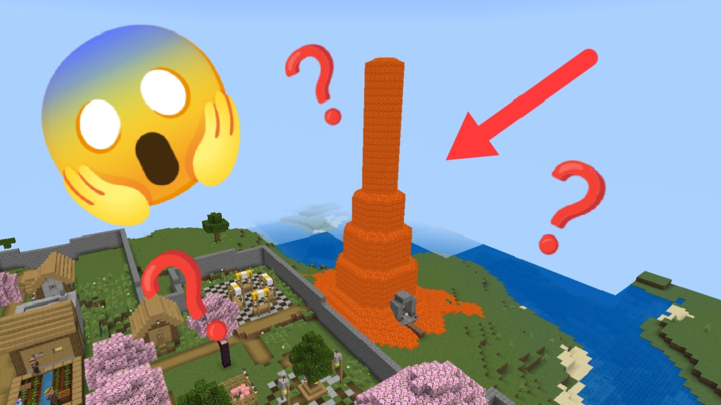 Что внутри этой лавовой башни в Майнкрафт