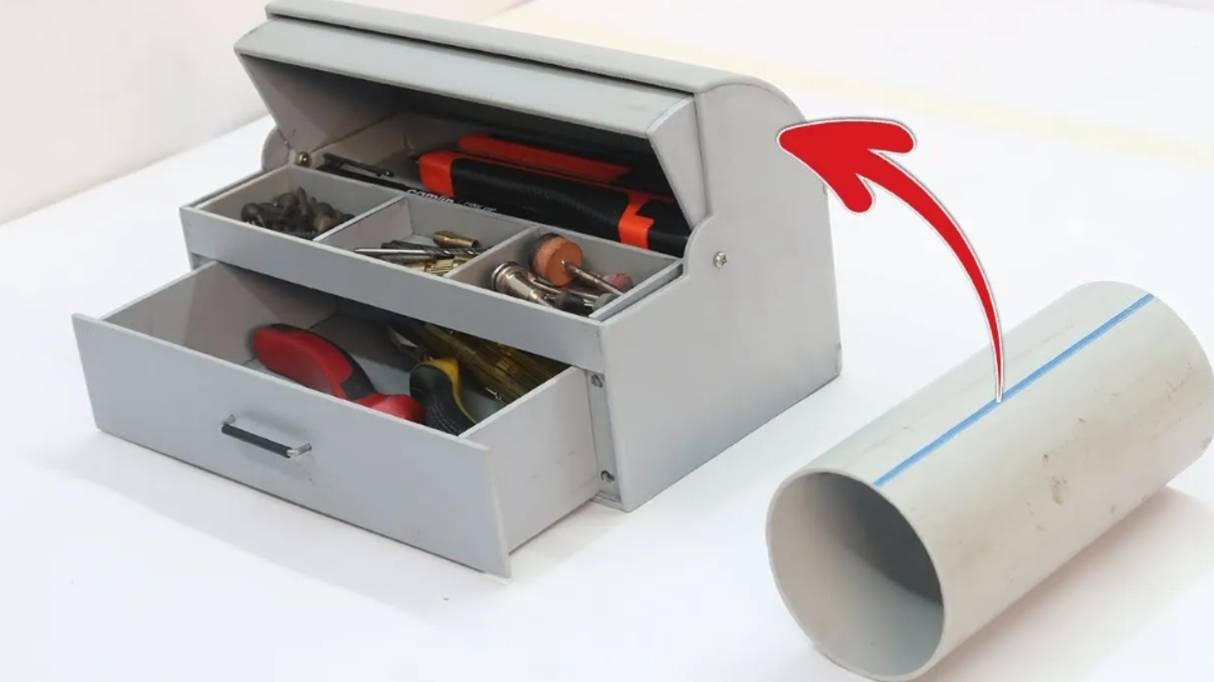 Ящик для инструментов своими руками из ПВХ