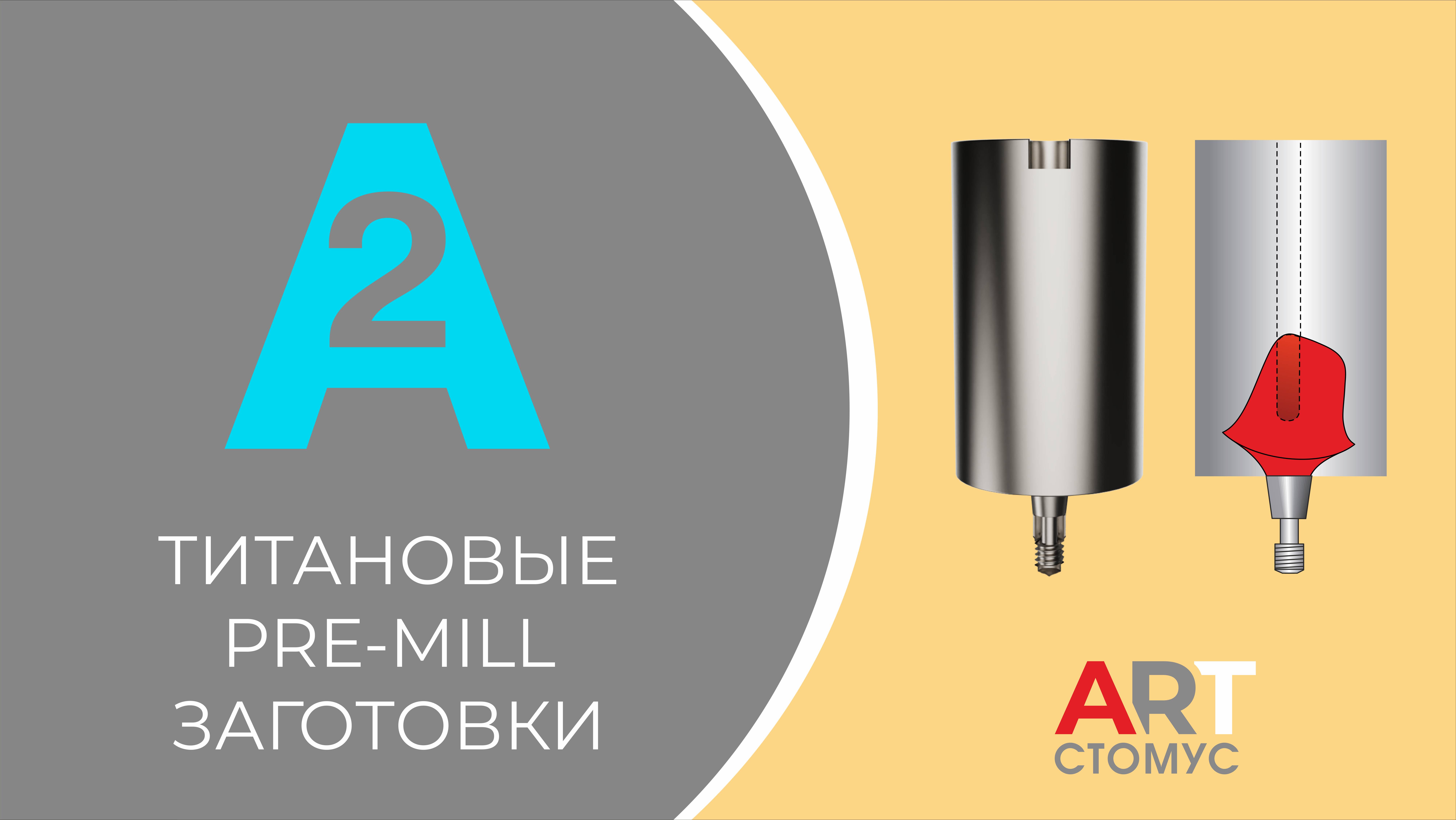 PRE-MILL ЗАГОТОВКИ ИНДИВИДУАЛЬНЫХ АБАТМЕНТОВ А2