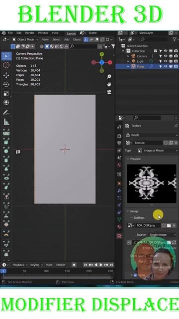 blender tutorial / /3D Modifier Displace  модификатора Displace
