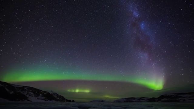 🌙✨Чарующая музыка для сна. Зачарованные небеса: Северное сияние среди ледников🌙✨