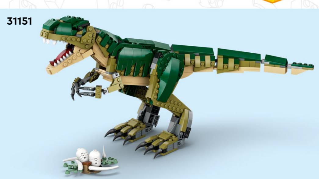 LEGO. Лего. динозавр тирекс. LEGO Creator 31151. #динозавр#рекс#раптор#монстр#