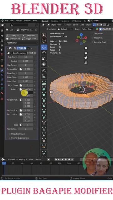 BLENDER 3D BagaPie Modifier