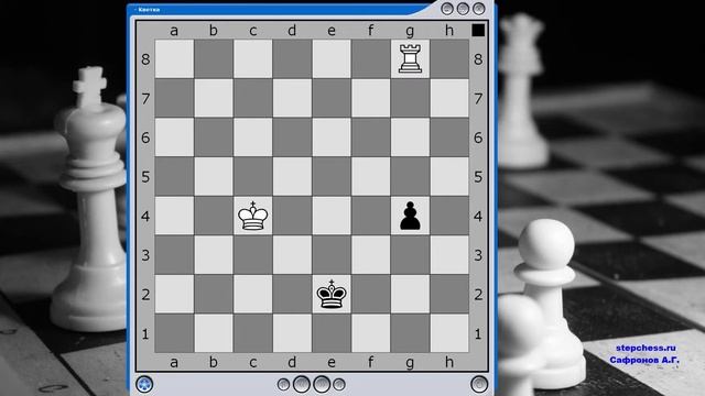 Задание №2  Ладья против 1 пешки