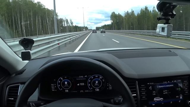 KODIAQ 2.0TSI - Температура масла двигателя при движении. Тест на разных скоростях.