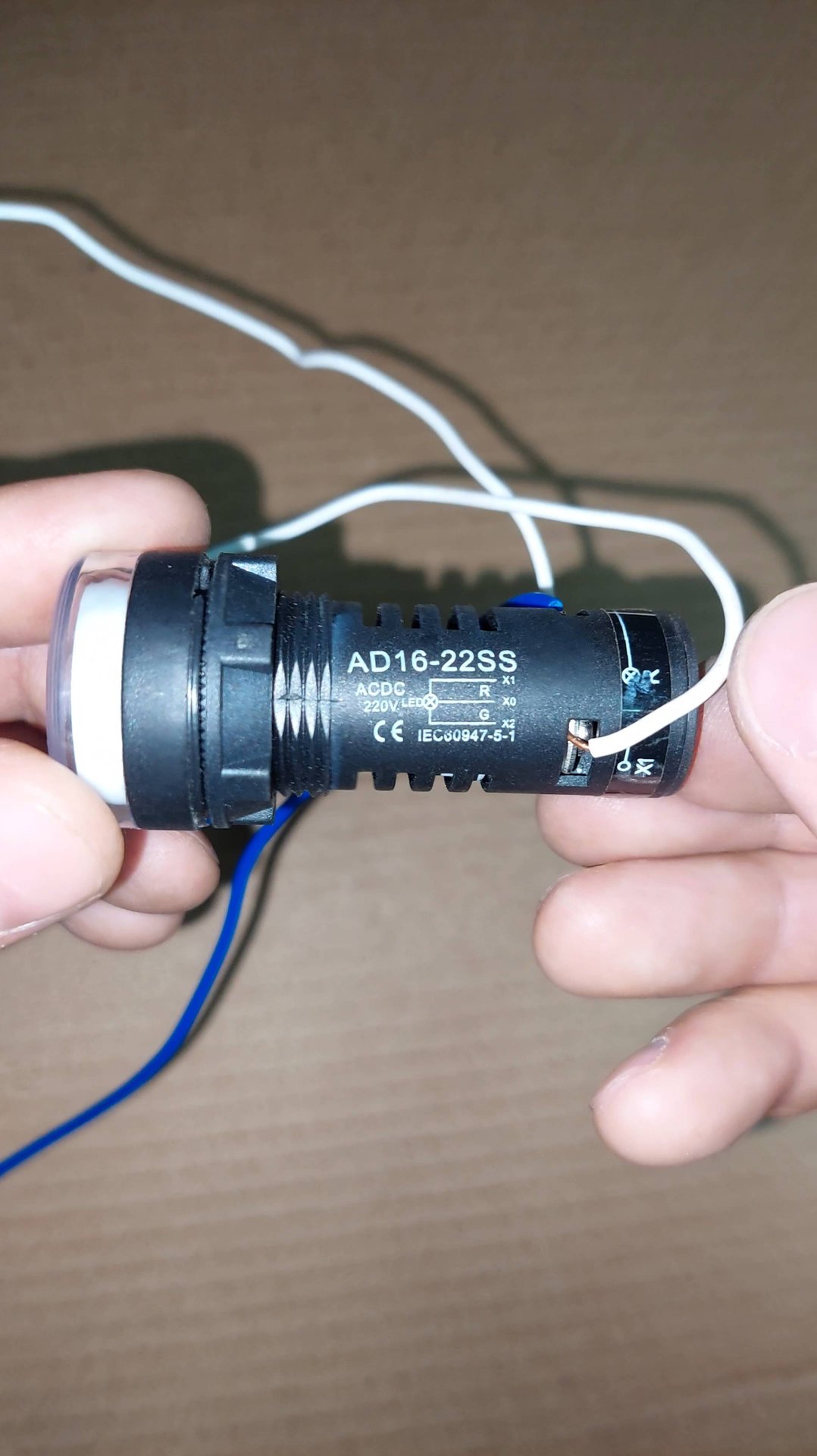 Проверка двухцветной индикаторной лампы AD16-22SS