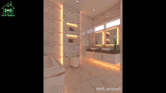 Дизайн санузла совмещенного и раздельного в современном стиле 🛀🏻🚽🚿 (59)