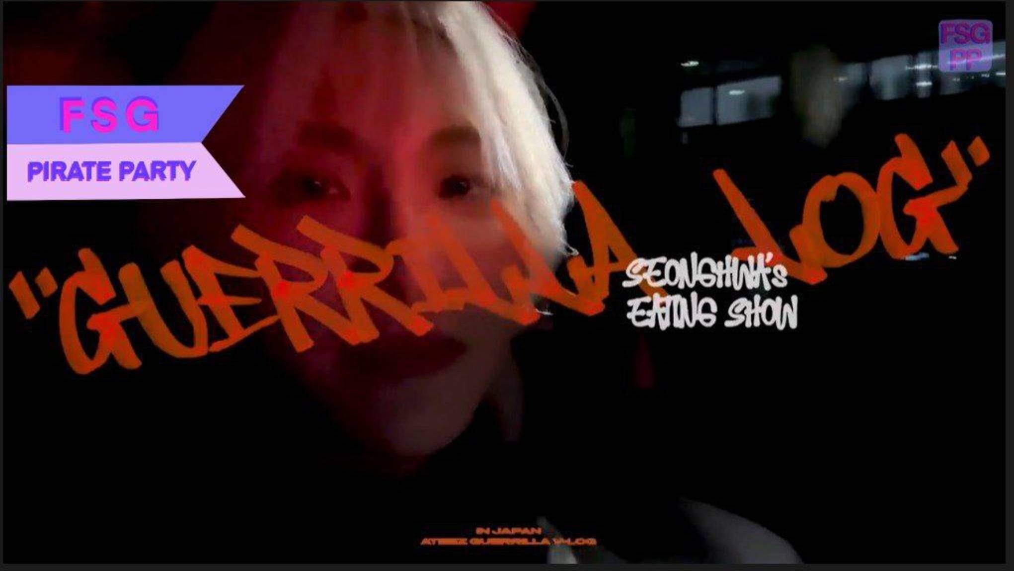 [RUS.SUB] Мукбанг с абура-собой от Сонхва | Guerrilla Log | ATEEZ