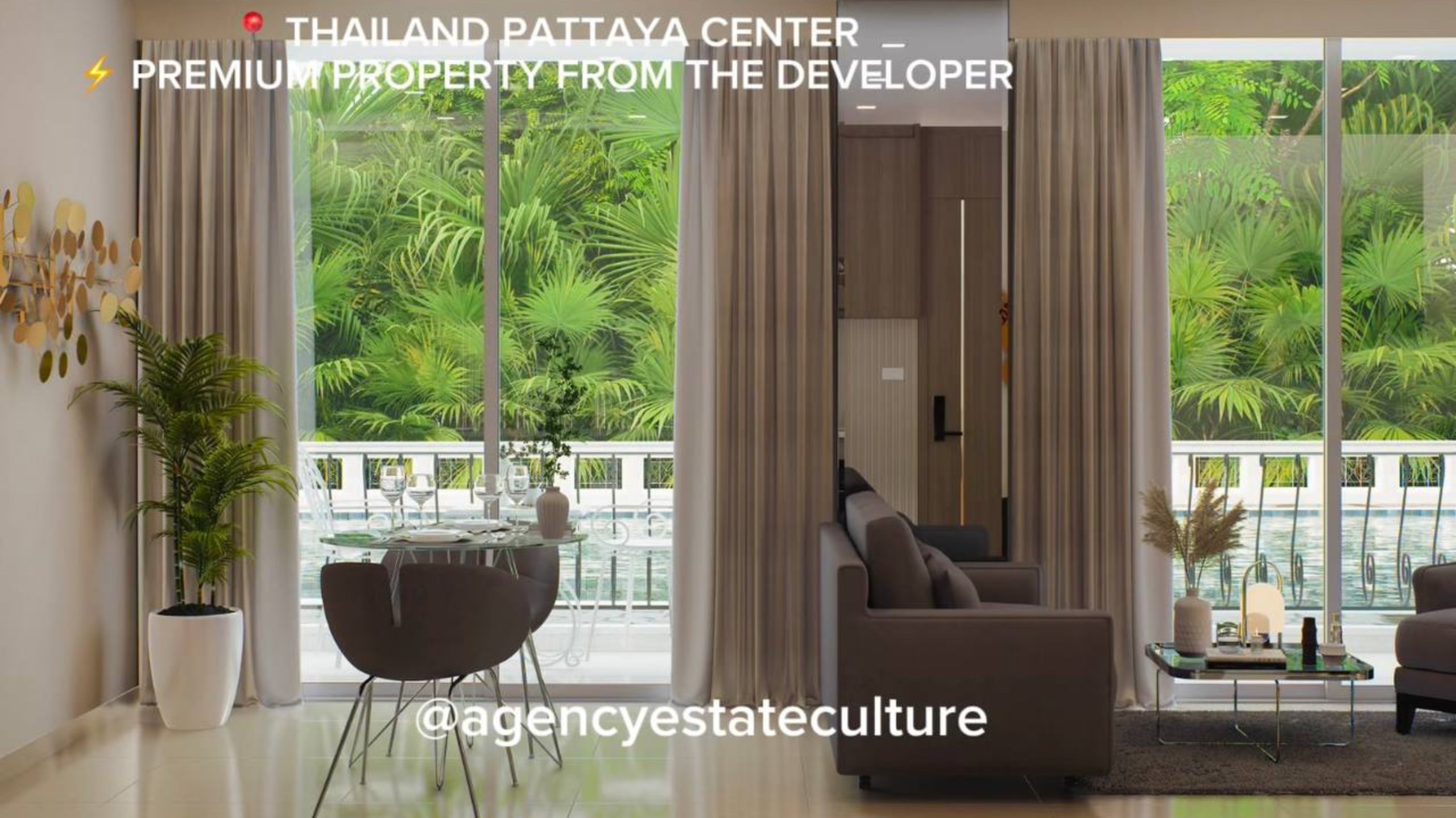 ИНТЕРЬЕРНЫЕ РЕШЕНИЯ ИНФРАСТРУКТУРНОГО КОМПЛЕКСА ⭐⭐⭐⭐⭐  УРОВНЯ ОТ ЗАСТРОЙЩИКА В ЦЕНТРЕ ПАТТАЙИ I