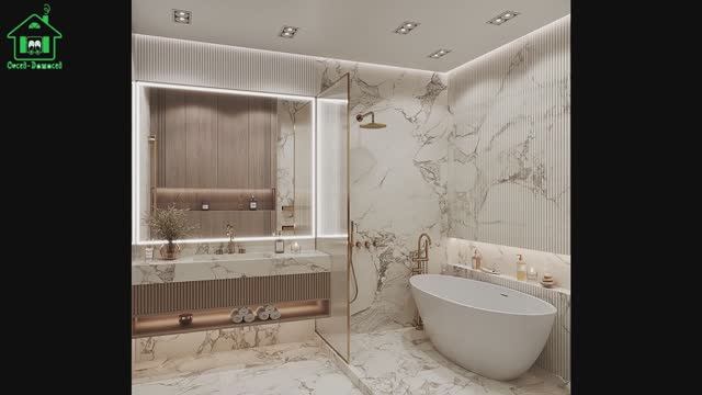 Дизайн санузла совмещенного и раздельного в современном стиле 🛀🏻🚽🚿 (53)