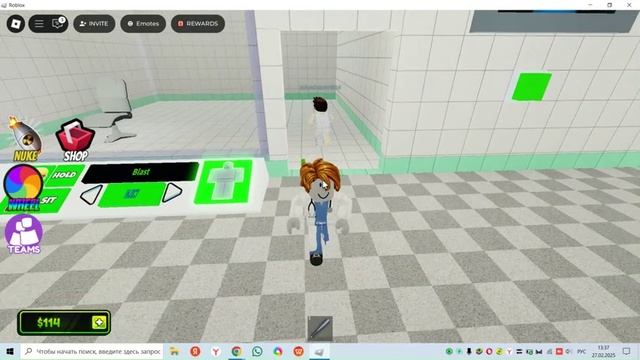 Играю в роблокс с другом в лаборатории(1 часть)