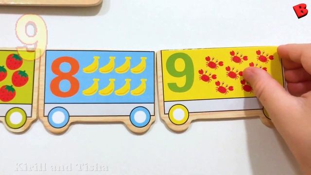 Цифры для детей | Учимся Считать до 10 | Развивающие Деревянные Игрушки для самых маленьких