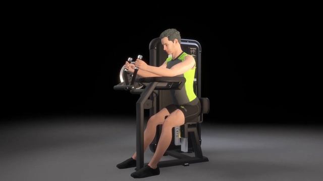 DHZ Fitness Evost II - A3027 Seated Tricep-flat