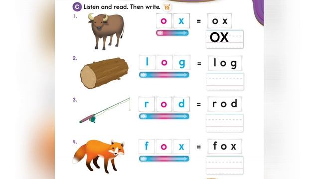 1) Ox Ph 2 Unit 6 short o (fox, log)