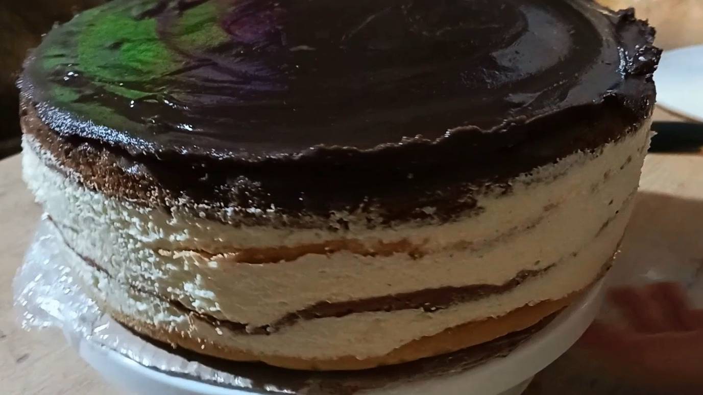 #41 Торт Птичье молоко с лимоном и манной кашей