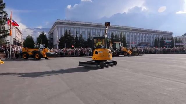 Шоу танцующих экскаваторов JCB