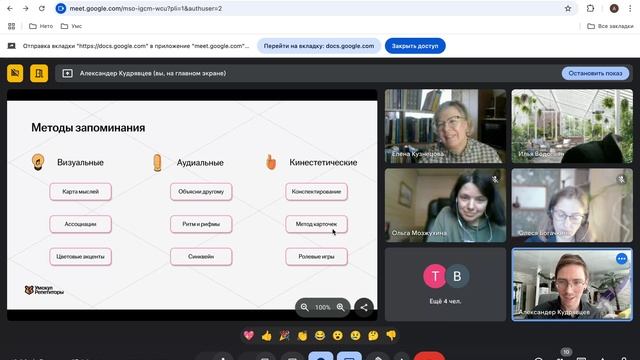 Воркшоп "Эффективные методы запоминания информации"