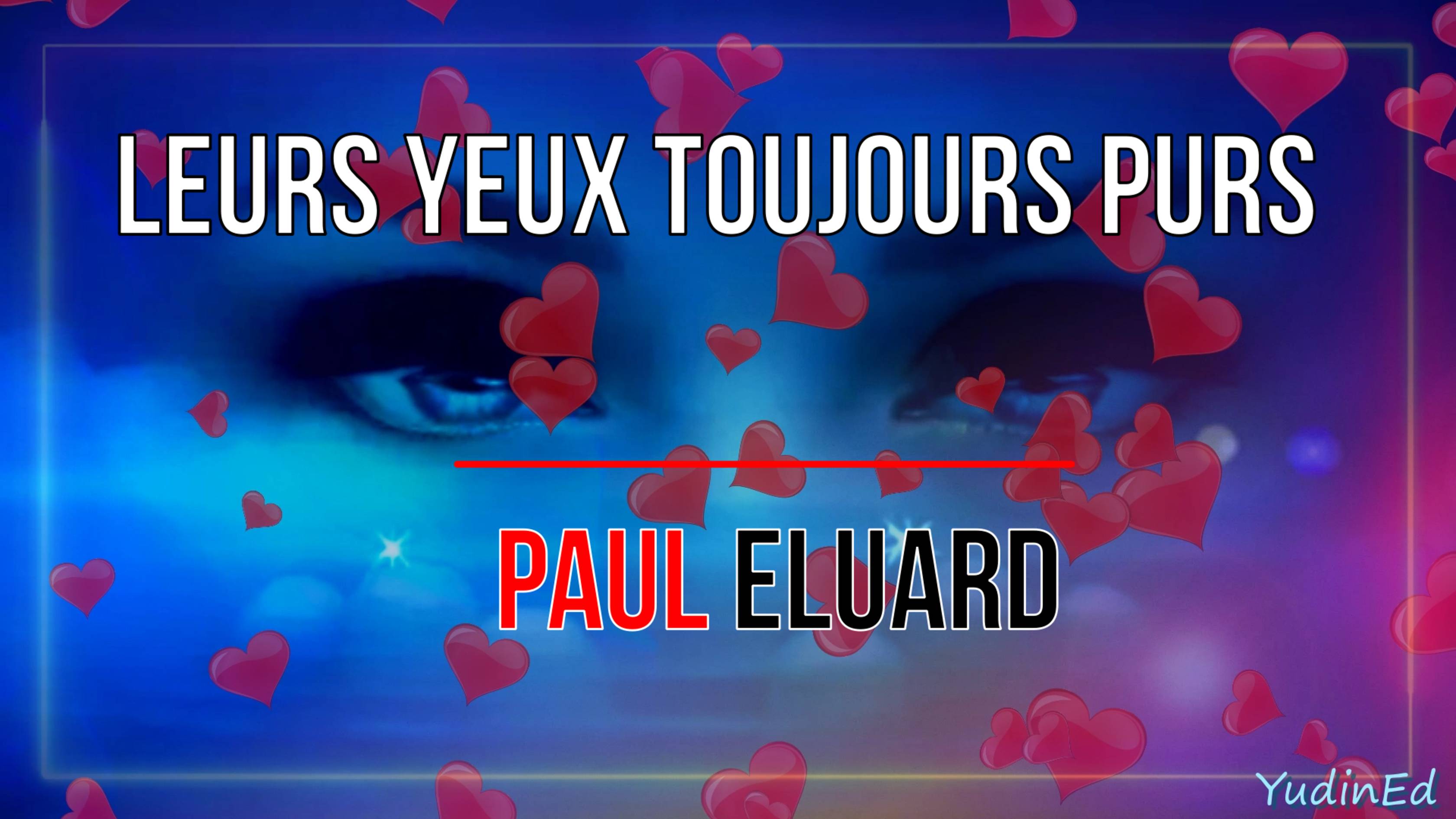 песня "Leurs yeux toujours purs" ("Их чистые по-прежнему глаза")