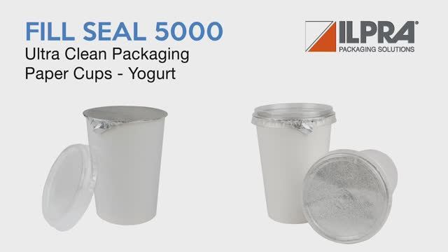 Автоматический запайщик FP 5000 - Йогурты в картонных стаканчиках