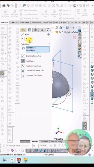 SOLIDWORKS Круговой массив Гольф мяч#Shorts