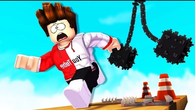 Мы с другом прошли страшный паркур в роблоксе!