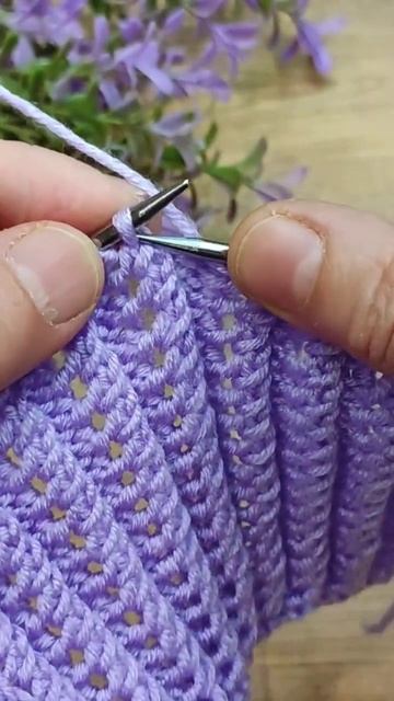 Узор связанный спицами