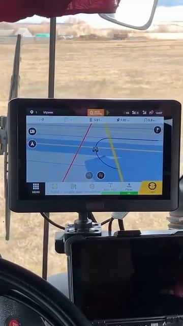 Как работает авторазворот автопилота NAVMOPO AH2 на  тракторе РСМ2400