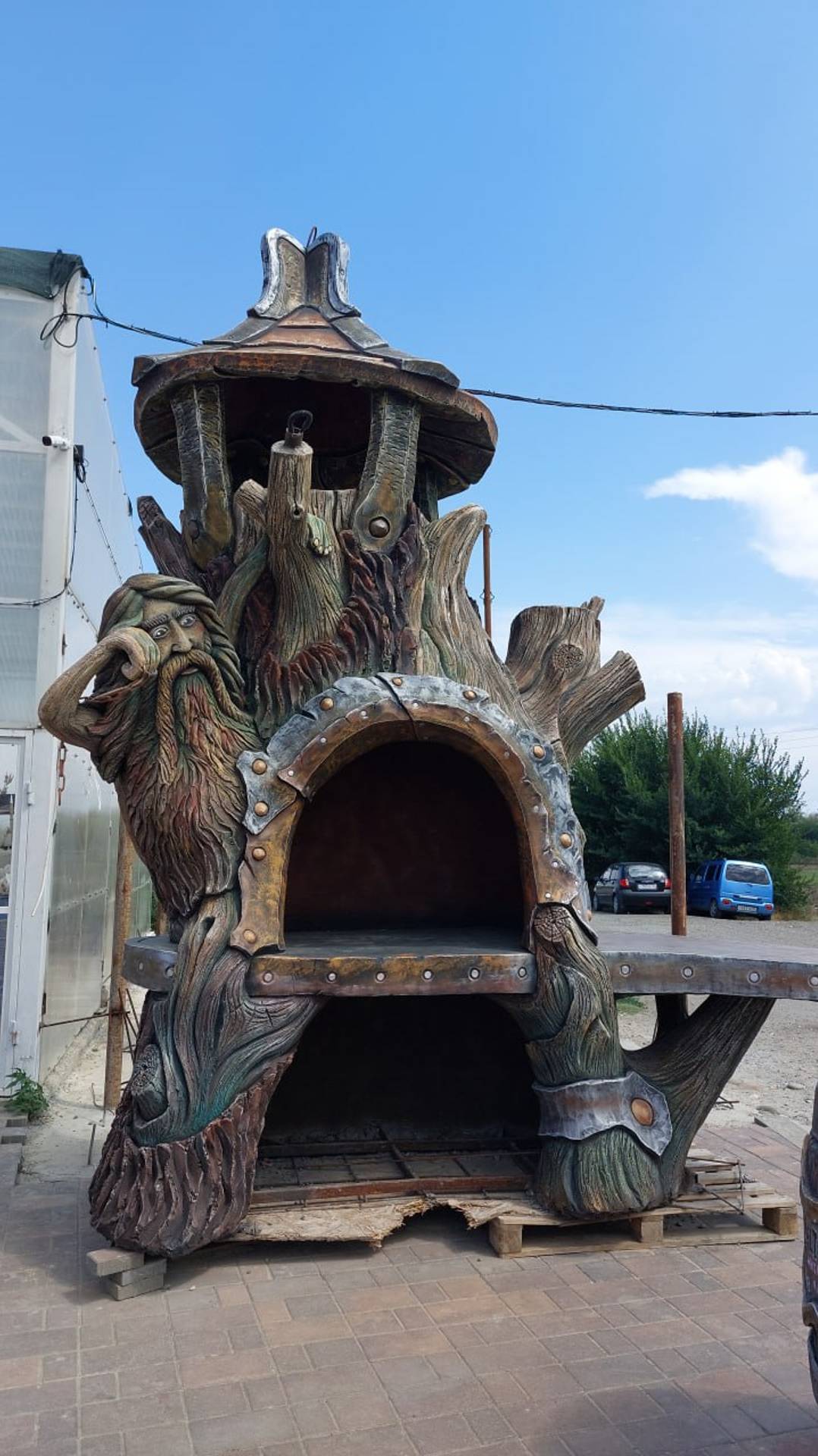 Камин  барбекю из  арт бетона .работа  мастерской Колесникова. #творчество # #искусство