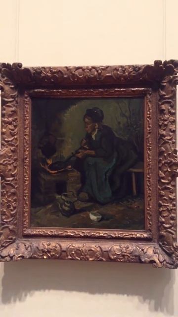 Peasant Woman Cooking by Fireplace, 1885, Vincent van Gogh